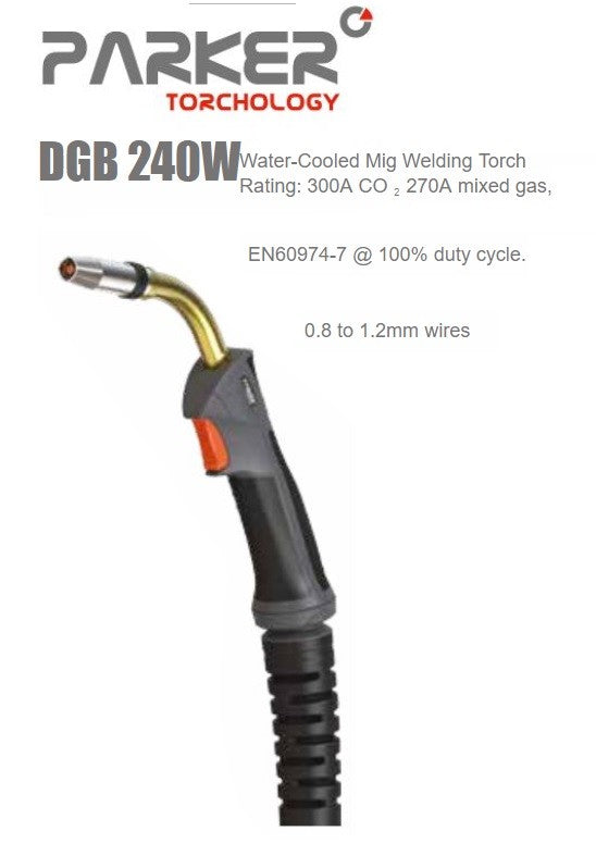Antorcha MIG Parker Duragrip DGB-240W – CIMTEC S.A